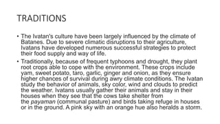 Ivatan people-batanes-and-traditions | PPTX