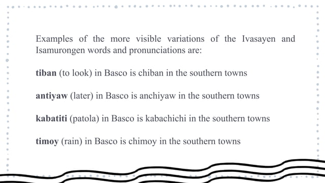 IVATAN WORDS.pptx | Asia Travel | Travel Locations