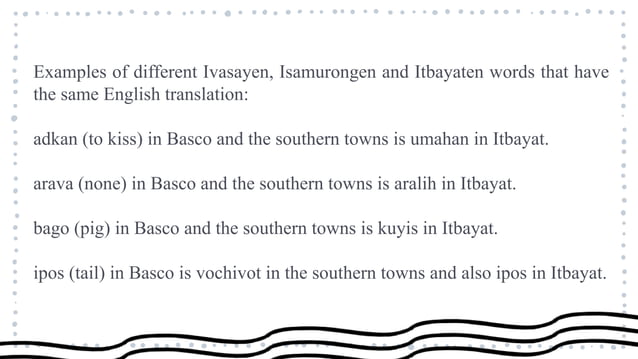 IVATAN WORDS.pptx | Asia Travel | Travel Locations