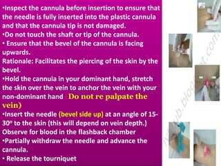 IV CANNULA INSERTION | PPTX