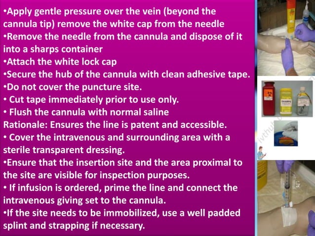 IV CANNULA INSERTION | PPTX | First Aid | Injuries