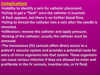 IV CANNULA INSERTION | PPTX