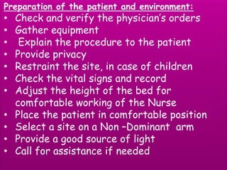 IV CANNULA INSERTION | PPTX
