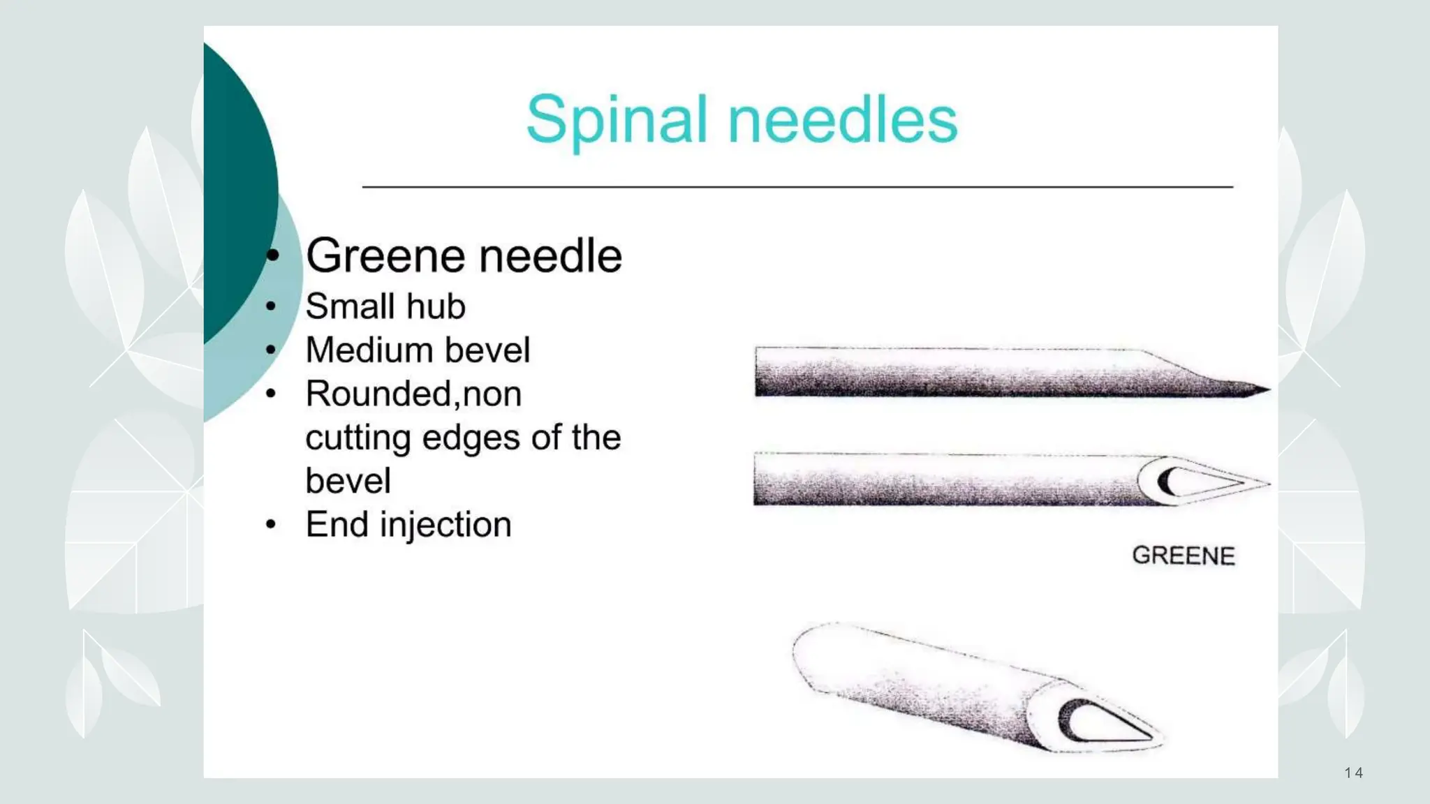 IV CANNULAS spinal needles and epidural needles | PPTX