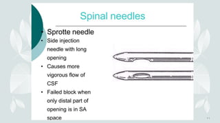 IV CANNULAS spinal needles and epidural needles | PPTX