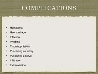Iv cannula technique | PPTX