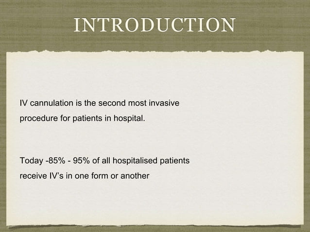 Iv cannula technique | PPTX | First Aid | Injuries