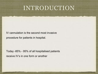 Iv cannula technique | PPTX