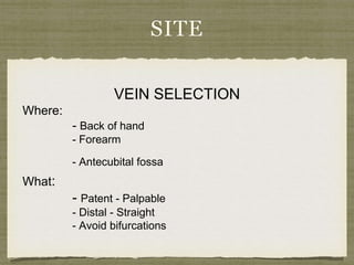 Iv cannula technique | PPTX