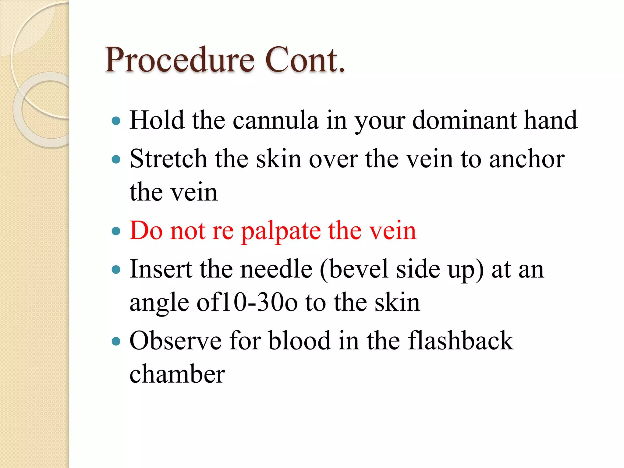 Intravenous cannulation | PPTX
