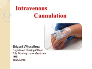 Intravenous cannulation | PPTX