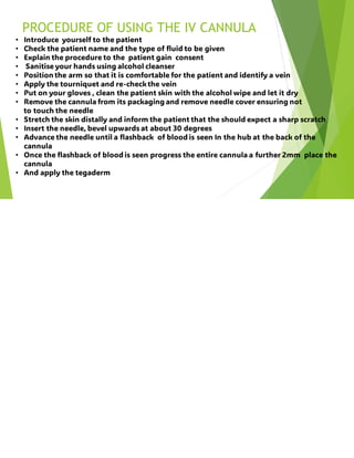 IV CANNULATION.pdf . How to insert iv cannula | PDF