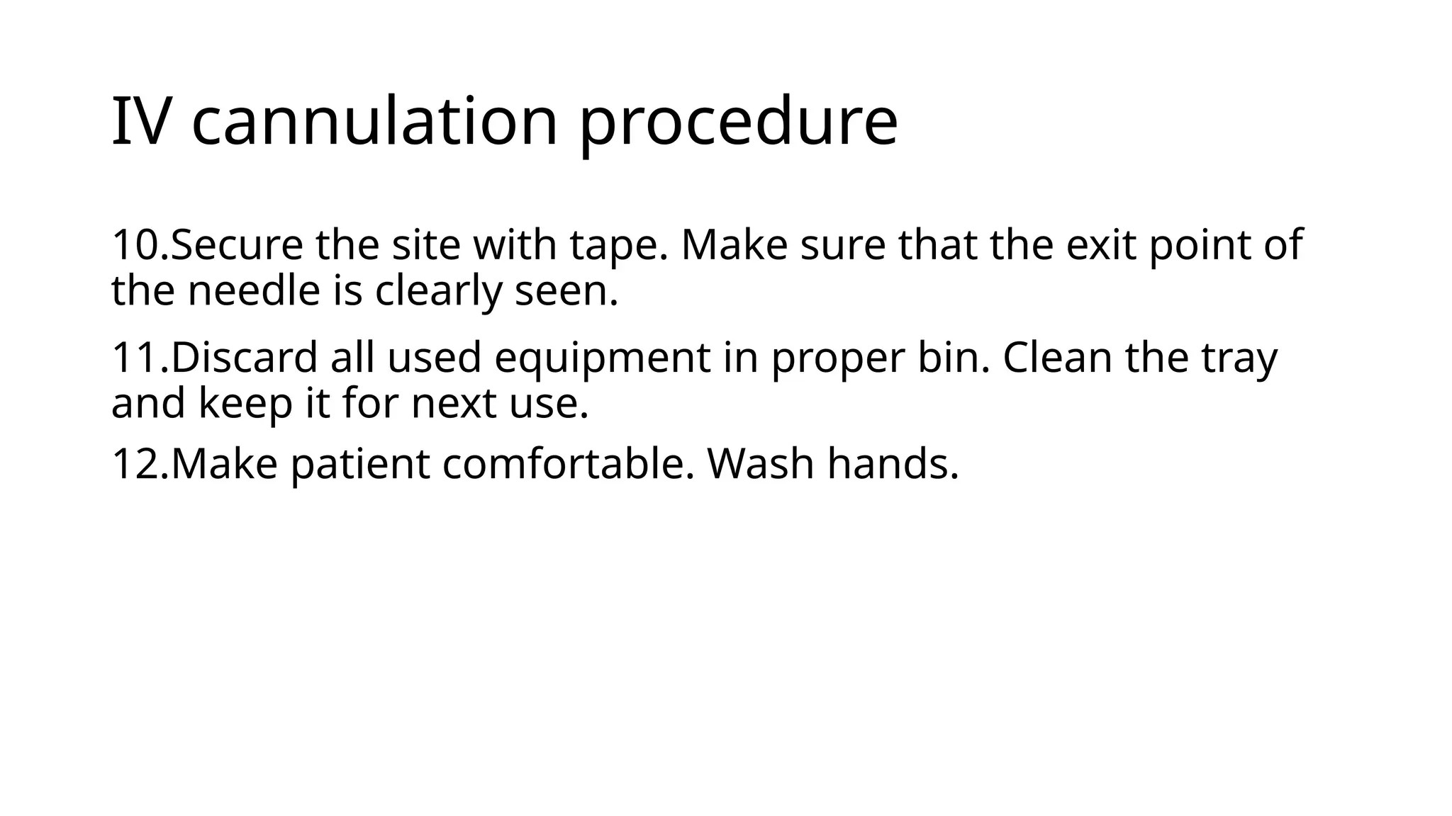 IV cannulation procedure and equipment .pptx