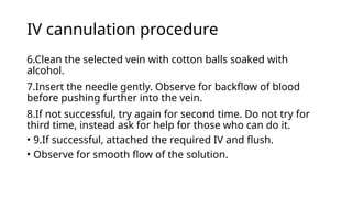 IV cannulation procedure and equipment .pptx
