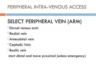 IV cannulation 2012.ppt for information and procedure on iv | PPT