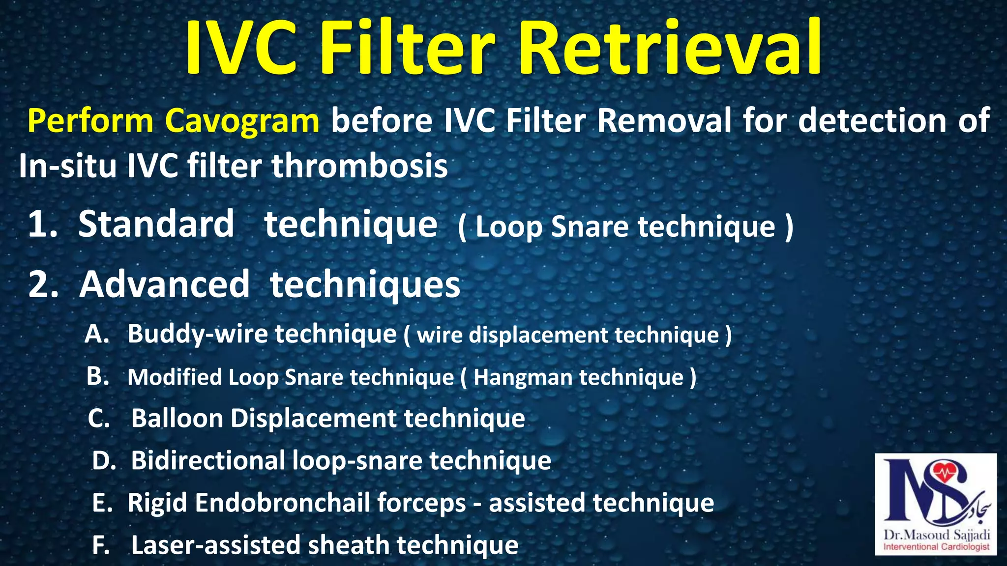 Ivc Filter Pdf