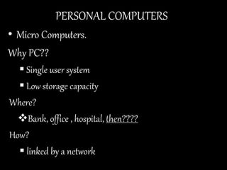 GRADE IV | CLASSIFICATION OF COMPUTERS | PPTX