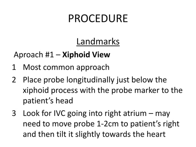 IVC Ultrasound | PPTX