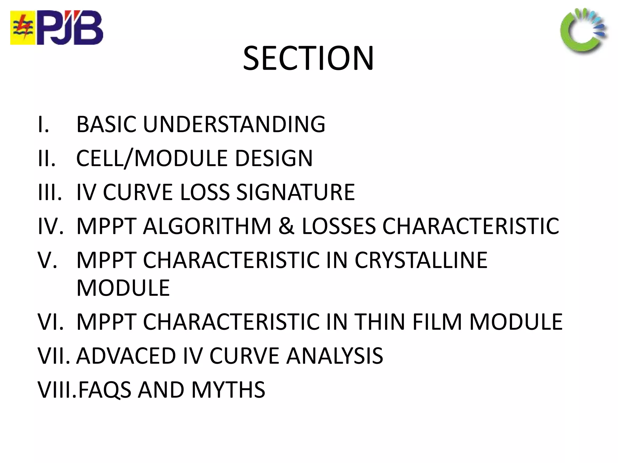 Photovoltaic IV Curve Analysis | PPTX