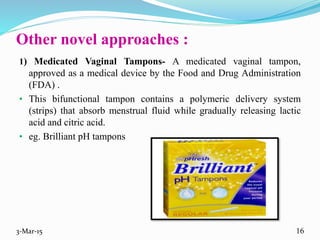 Intrauterine & Intravaginal Drug Delivery System | PPTX