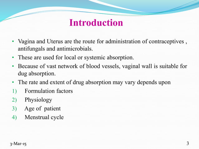 Intrauterine & Intravaginal Drug Delivery System | PPT