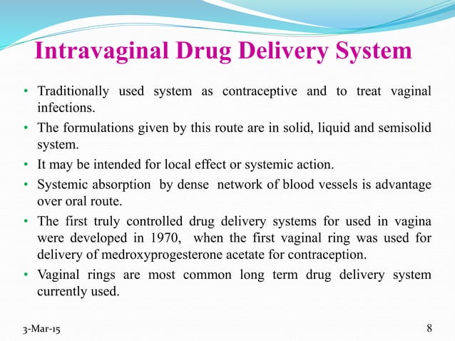 Intrauterine & Intravaginal Drug Delivery System | PPTX