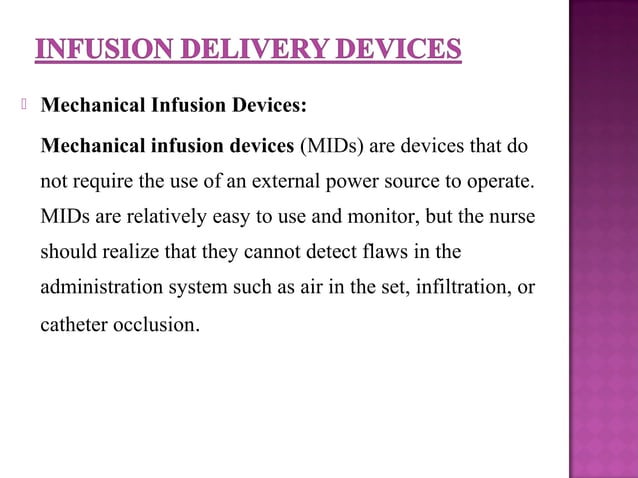 Iv delivery system | PPT