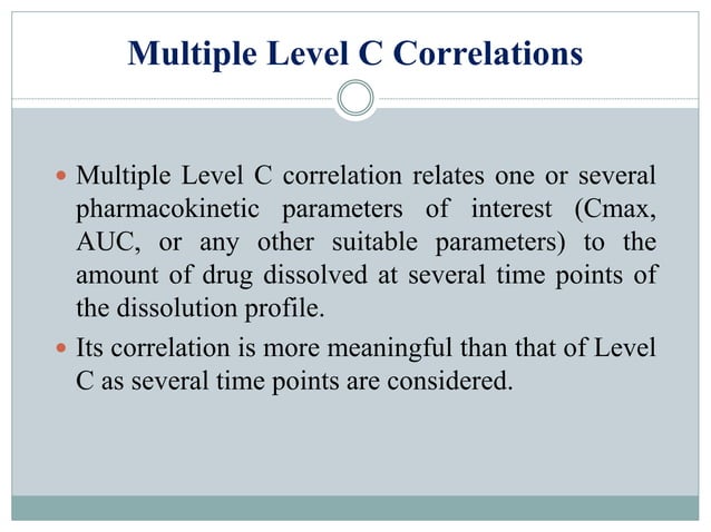Iv dissolution iviv corelation | PPT