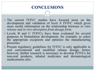 Iv dissolution iviv corelation | PPT
