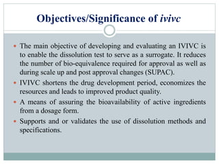Iv dissolution iviv corelation | PPT