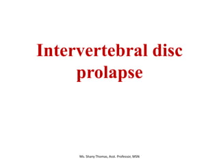 intervertebral disc prolapse | PPSX