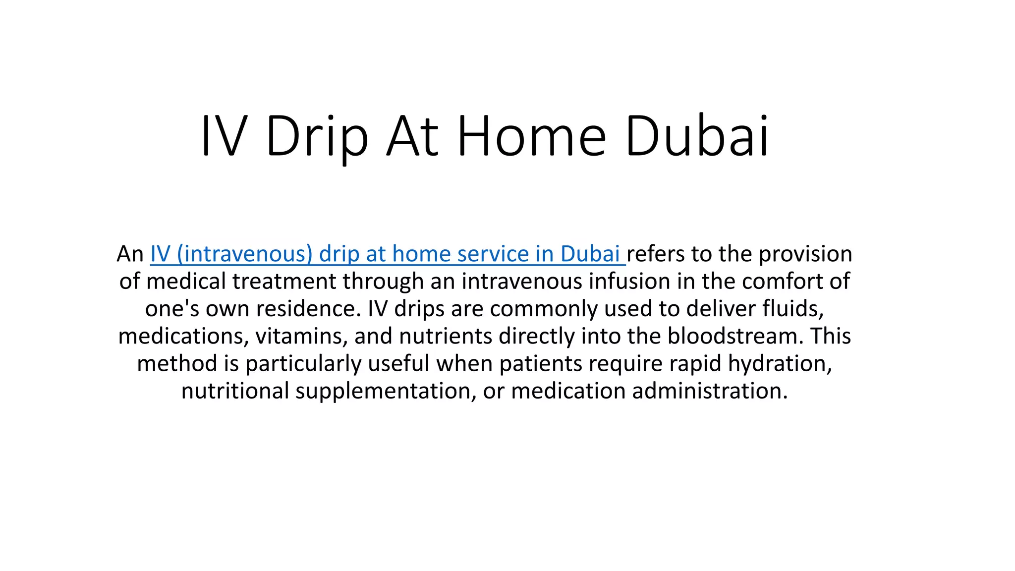 IV Drip At Home Dubai.pptx