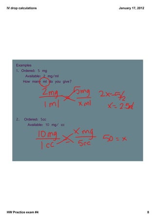 Iv drop calculations | PDF