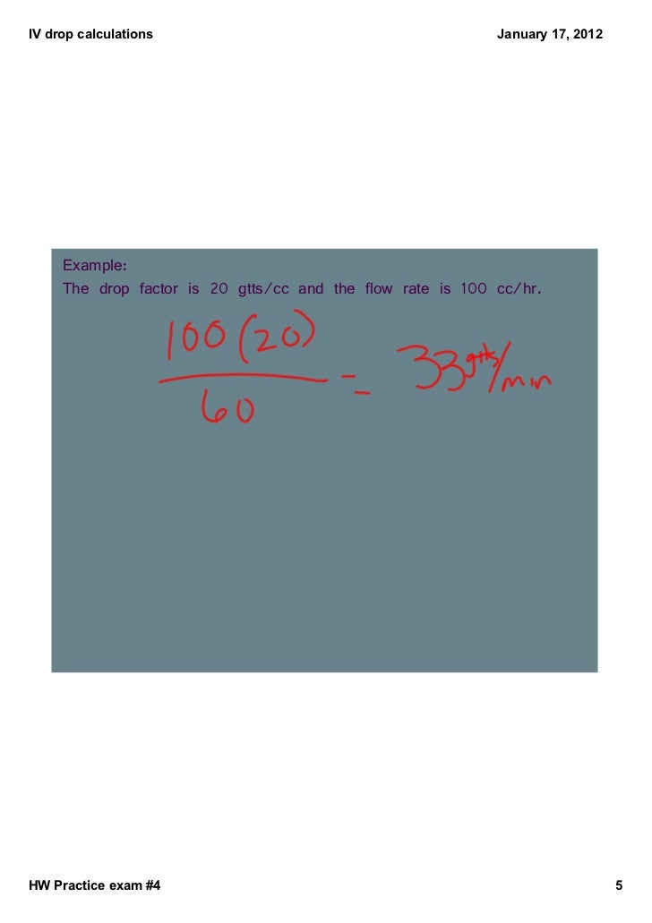 Iv drop calculations