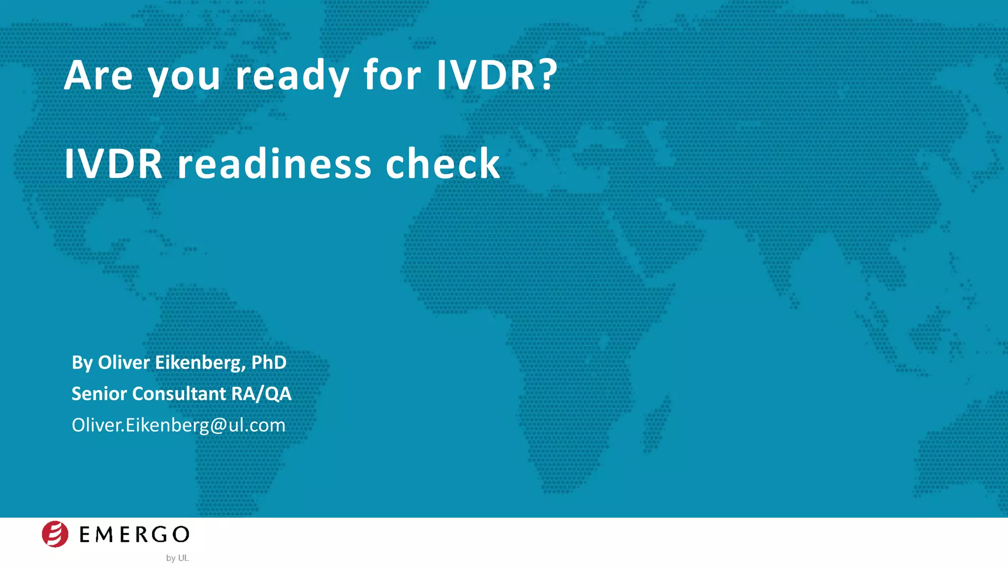 IVDR Readiness Checklist | PDF