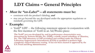 FDA Regulation of Advertising of Diagnostics, RUO Products, and ...