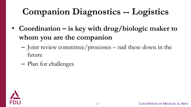FDA Regulation of Advertising of Diagnostics, RUO Products, and ...
