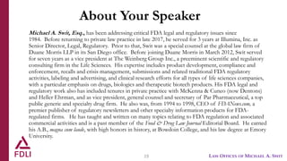 FDA Regulation of Advertising of Diagnostics, RUO Products, and ...