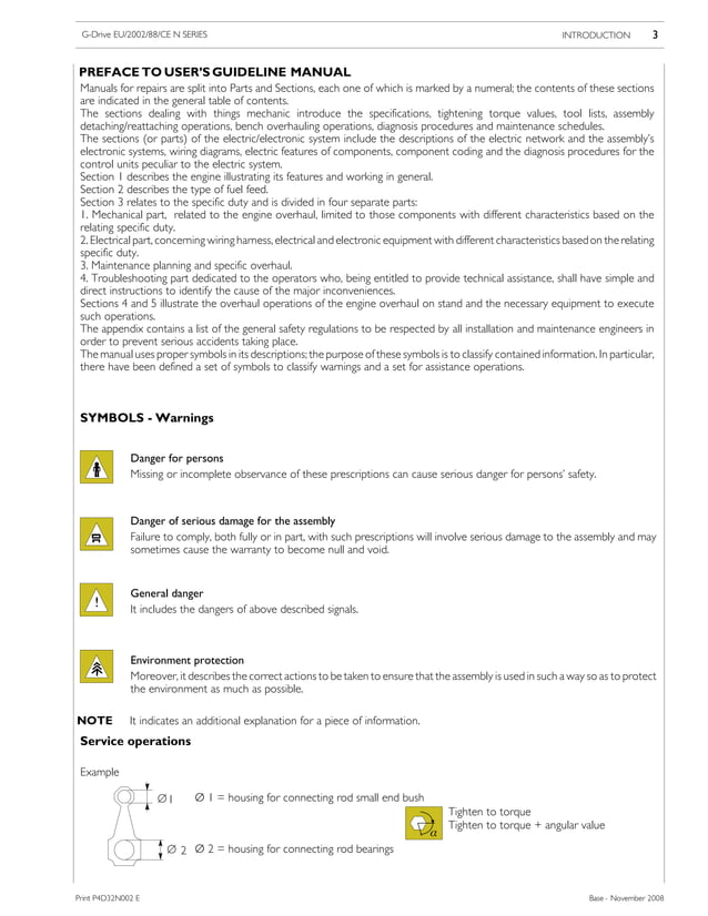 Iveco nef67 te2 service repair manual | PDF