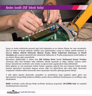 İvedik OSB Teknik Kolej E-Katalog | PDF