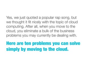 10 Problems Solved by the Cloud | PDF