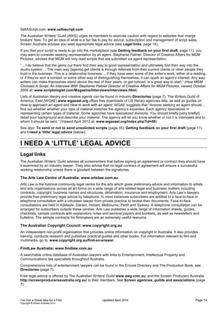 Screen Australia Info Guide | PDF