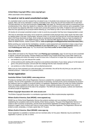 Screen Australia Info Guide | PDF