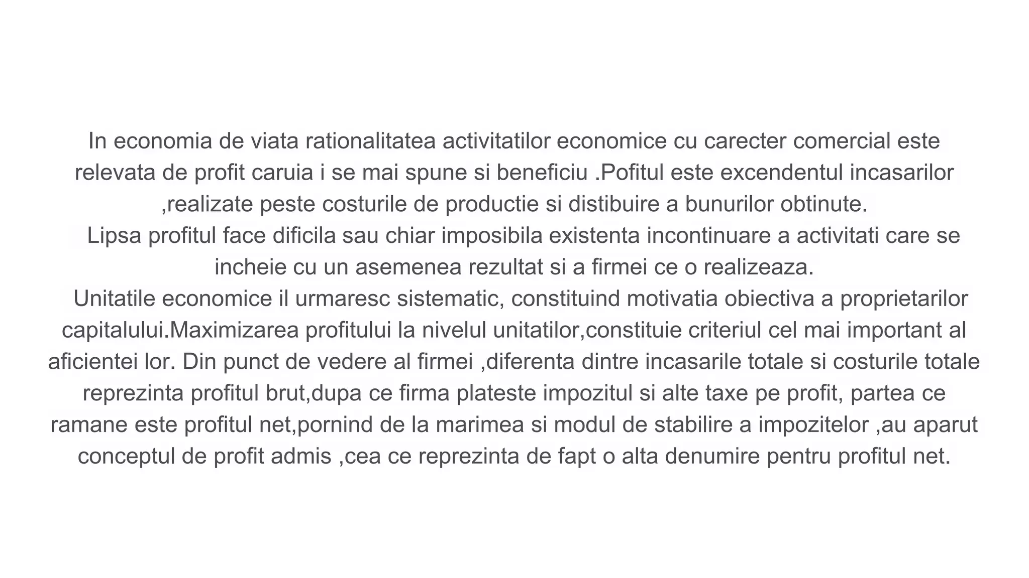 Profitul | PPTX