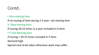 Inventory control method in nursing management | PPTX