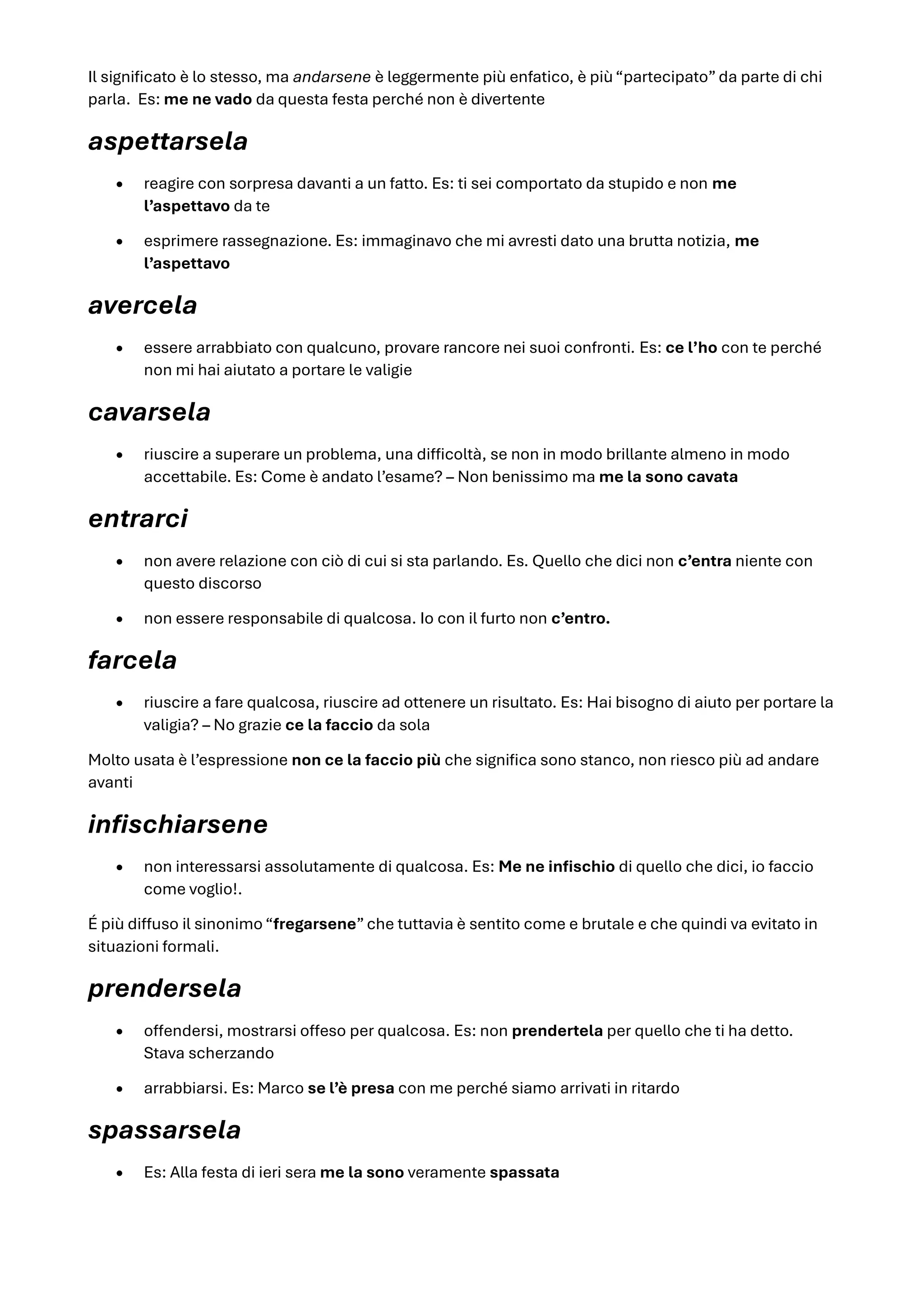 lista dei verbi pronominali e di cosa sono, verbi riflessivi pdf | PDF