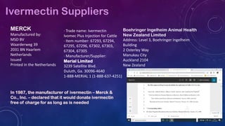 Ivermectin - database - Literature Survey | PPT