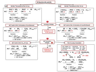 IB Chemistry on Hess's Law, Enthalpy Formation and Combustion | PDF