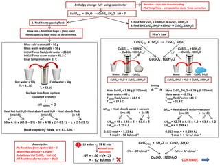 IB Chemistry on Hess's Law, Enthalpy Formation and Combustion | PDF
