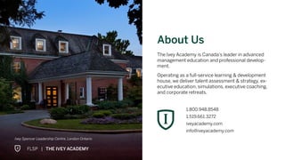 Ivey Frontline Supervisor Program Overview | PPT